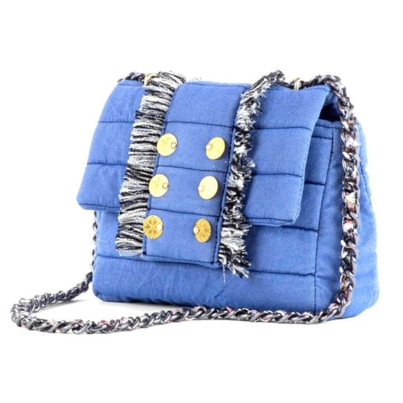 Kooreloo | Bags | Nwt Kooreloo Barcelona Pillow Fringe Seaqual Denim ...